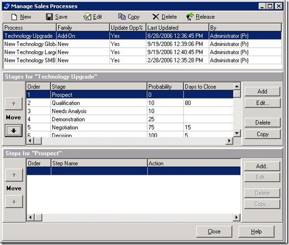 Viewing SalesLogix Sales Process Details in the client | Customer FX